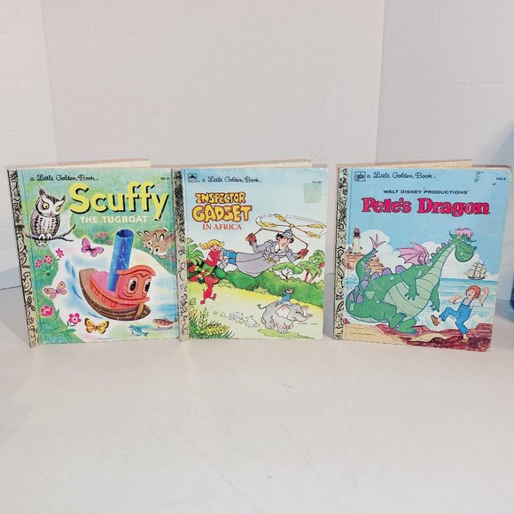 Little Golden Books | Other | Vtg Little Golden Books Scuffy The ...